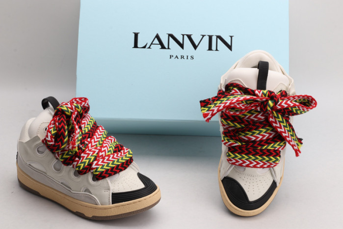 Shop For And Buy Lanvin Leather Curb White Ivory-FM-SKRK11-DRAG-A2000 ...