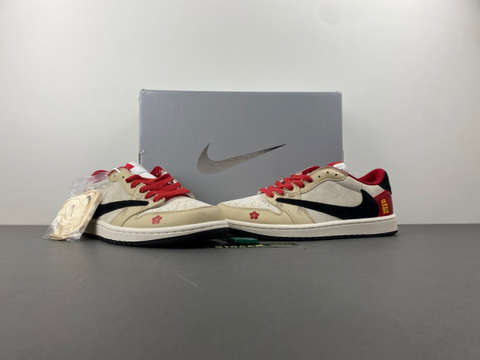Travis Scott X Fragment Design X Air Jordan 1 Low OG-DM7866-077 ...